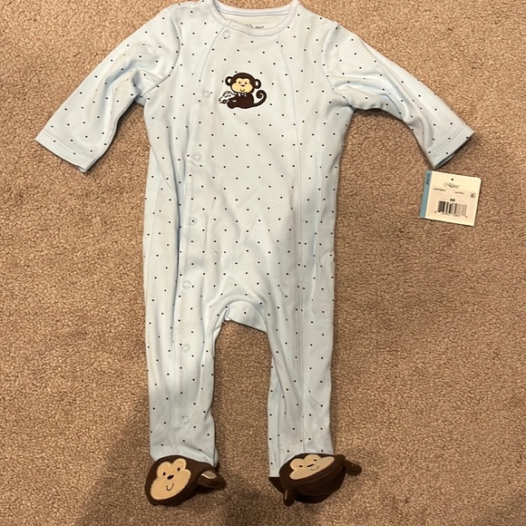 Little Me | One Pieces | Little Me One Piece Button Up Onesie 6m | Poshmark